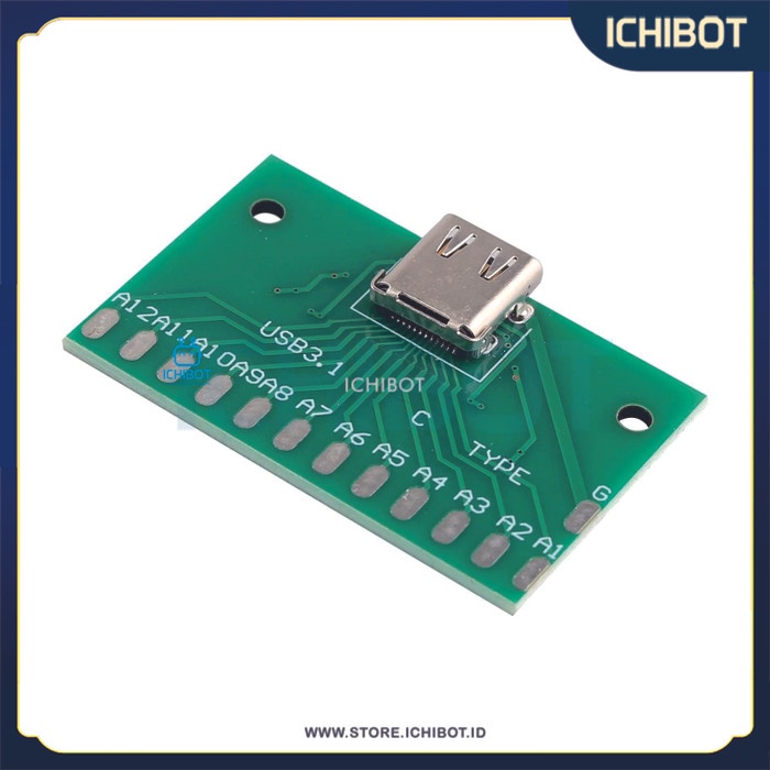 Type C Female Usb 3 1 With Pcb Board 24p Connector Adapter Shopee Malaysia
