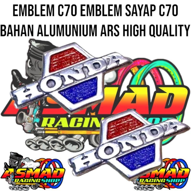 Emblem C70 Wing Emblem C70 Aluminum ARS High Quality Material | Shopee Malaysia