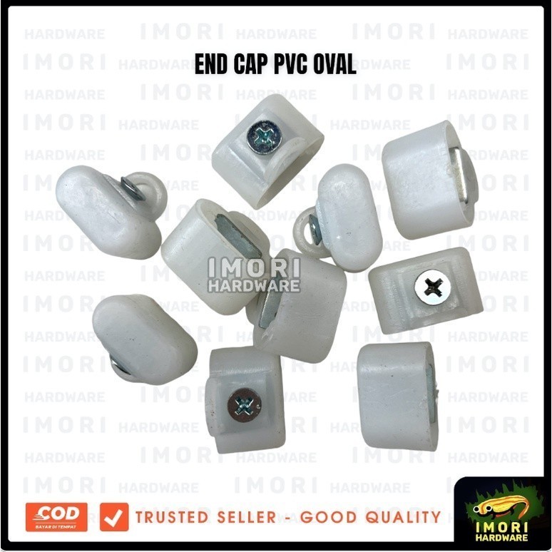 End Cap PVC Oval Pipe Cap Curtain Rail Curtain Rail | Shopee Malaysia