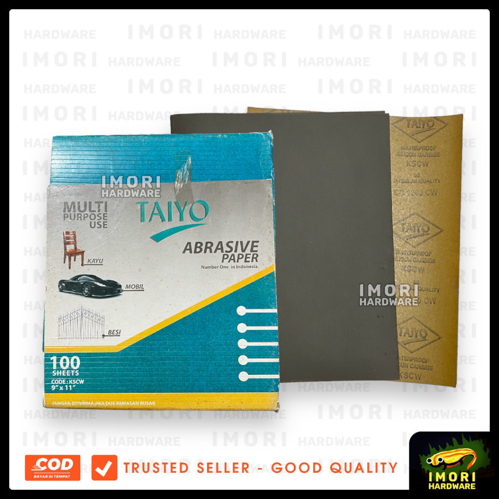 [100 Lbr] TAIYO Sandpaper Water Sheet Sandpaper 60-2000 Sandpaper ...