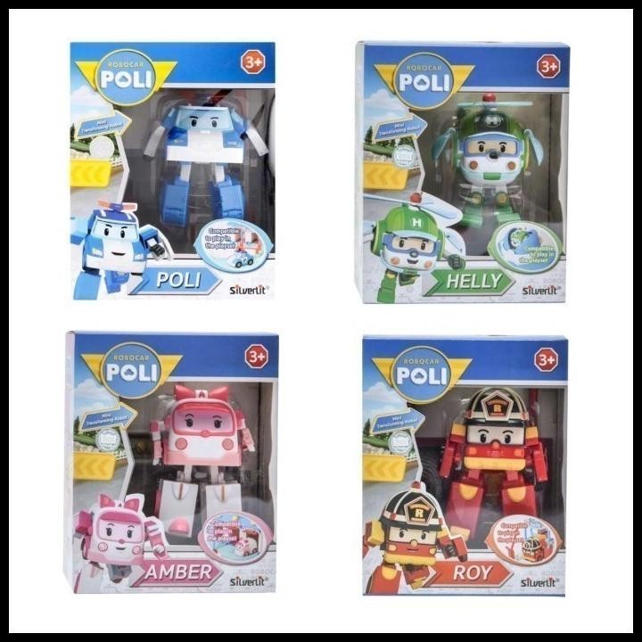 Robocar POLI MINI TRANSFORMING ROBOT ORIGINAL BY SILVERLIT!! | Shopee ...