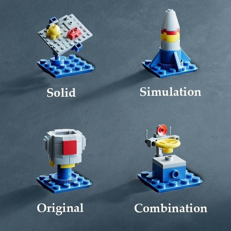 Xinz Mini Space Rocket Toy Blocks Nano Blocks Building Brick Rocket ...