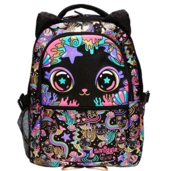 [Best Quality] Smiggle Black Cat Backpack/ Smiggle Cat Black Backpack ...
