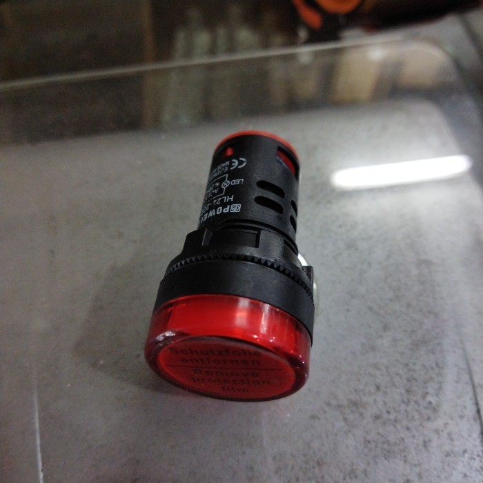 MERAH Pilot lamp LED panel Light 22mm Red Red 220VAC | Shopee Malaysia