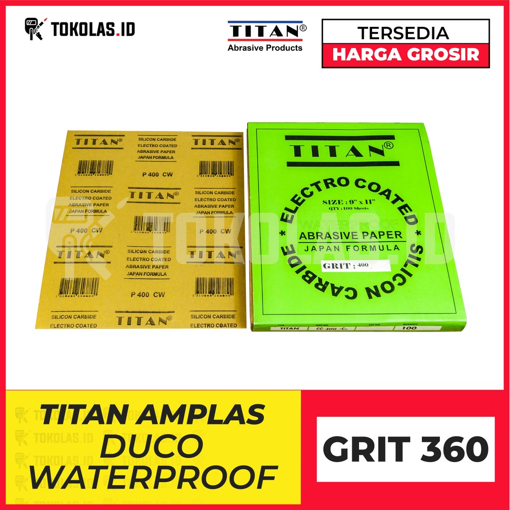 KAYU 30 Sheets of Titan Sanding Paper Sheets Duco Waterproof Grit 360 ...