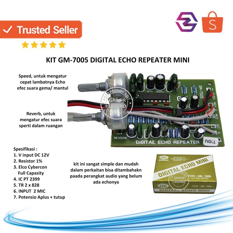 Digital Kit echo repeater mini GM 7005 | Shopee Malaysia