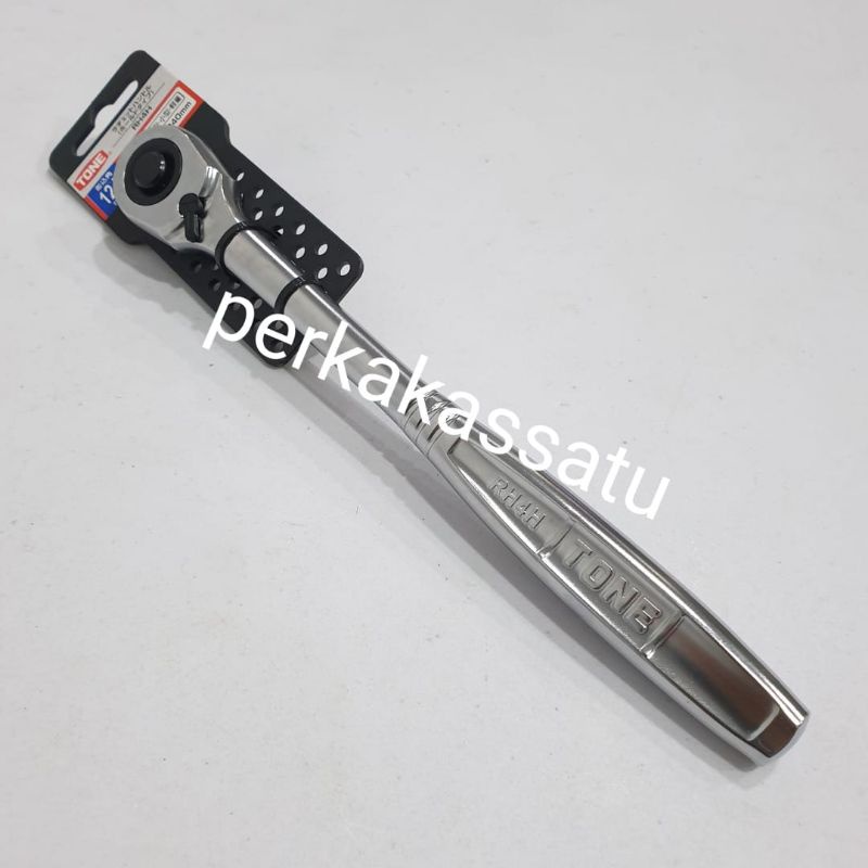 Handle SOCK RATCHET 1/2" HANDLE TONE JAPAN RH4H 72T SOCKET SOK SHOCK 1/ ...