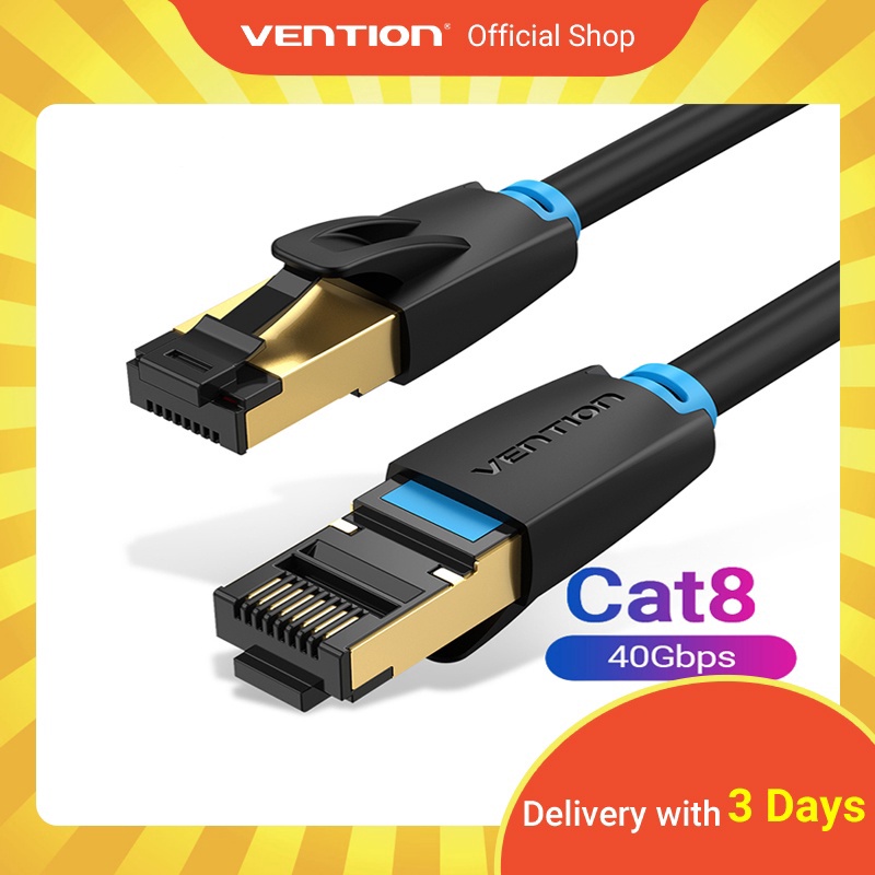 Wholesalevention LAN Cable Ethernet RJ45 cat8 40gbps Professional High ...