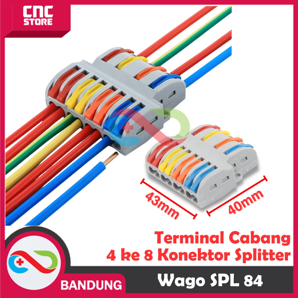 4 TO 8 BRANCH TERMINAL 4X8 SPLITTER CONNECTOR CABLE LT 633 WAGO SPL 84 ...