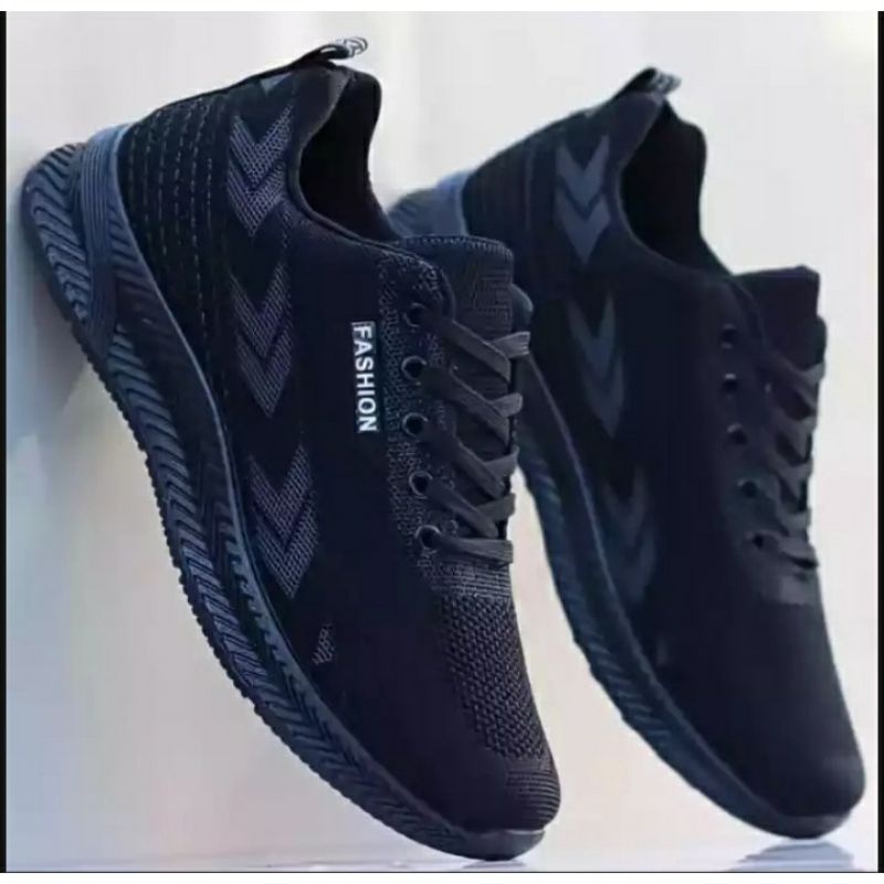HITAM Yulia SHOES -- Men's SNEAKERS SHOES full Black School sport sport ...