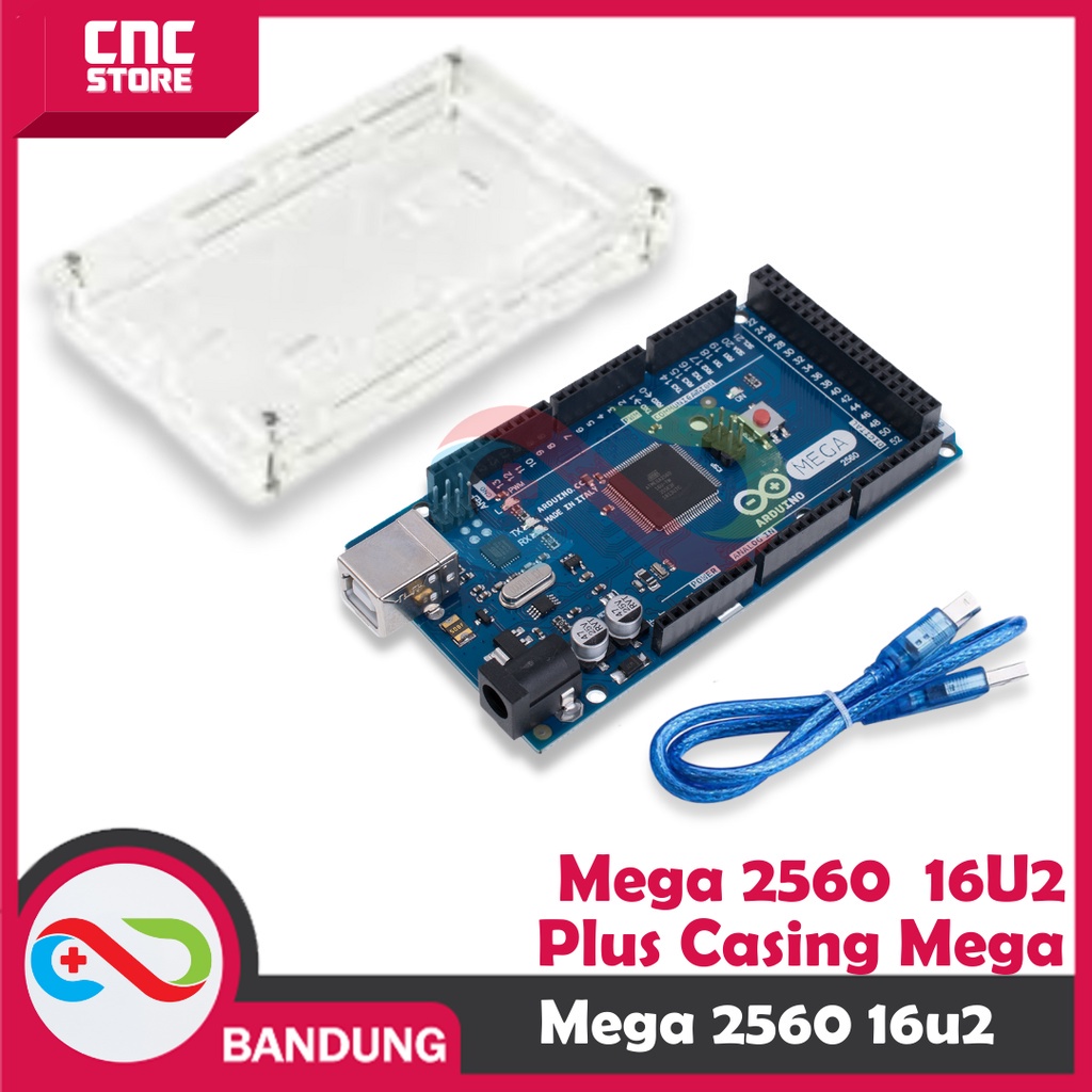 Arduino MEGA 2560 R3 ATMEGA 16U2 COMPATIBLE BOARD WITH ACRYLIC CASE ...