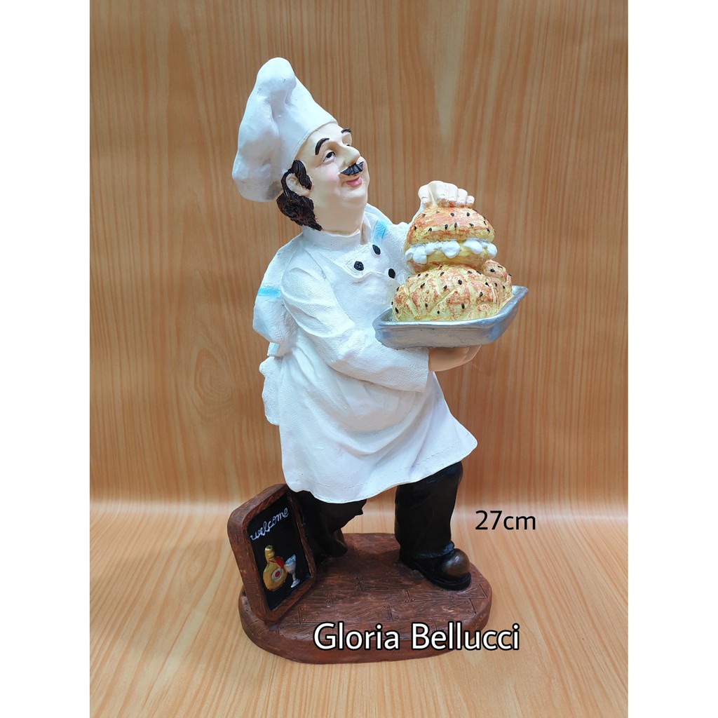 Bread Chef Display Statue Bakery Chef Cafe Restaurant Cafe Restaurant ...