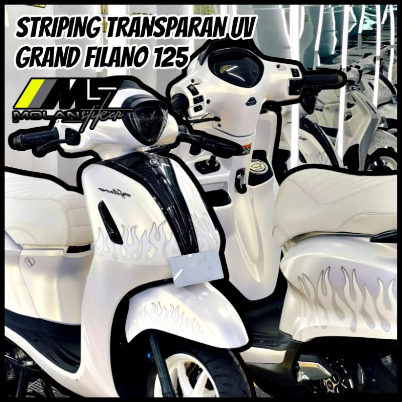 PUTIH HITAM Decal Sticker Striping Transparent Variations Uv Filano Api ...