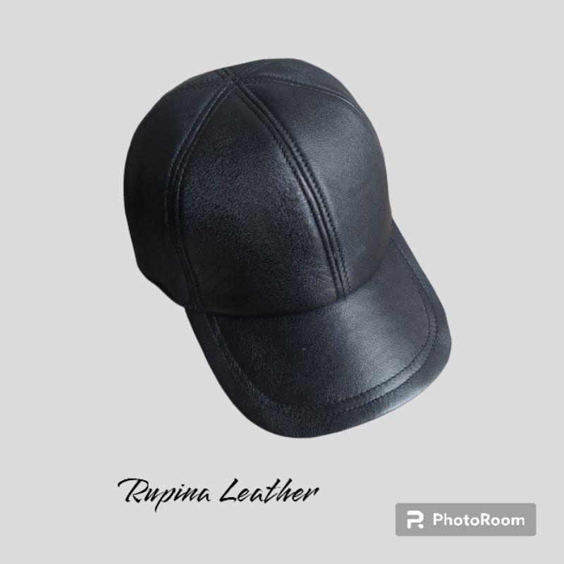 Genuine leather men's baseball cap, ready large size, jumbo XXL XXXL ...