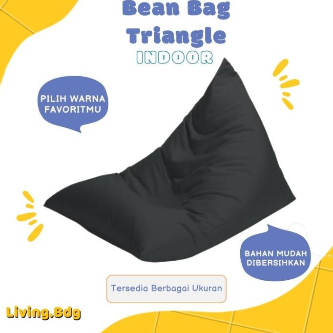 Indoor Triangle Bean Bag - Plus Contents - Relaxing Sofa in 8 sizes to ...
