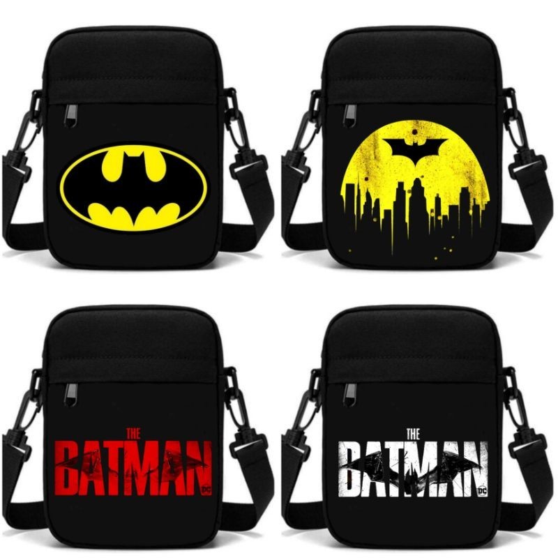 HITAM Black Batman Sling Bag, 100% Cordura Canvas Material / Batman ...