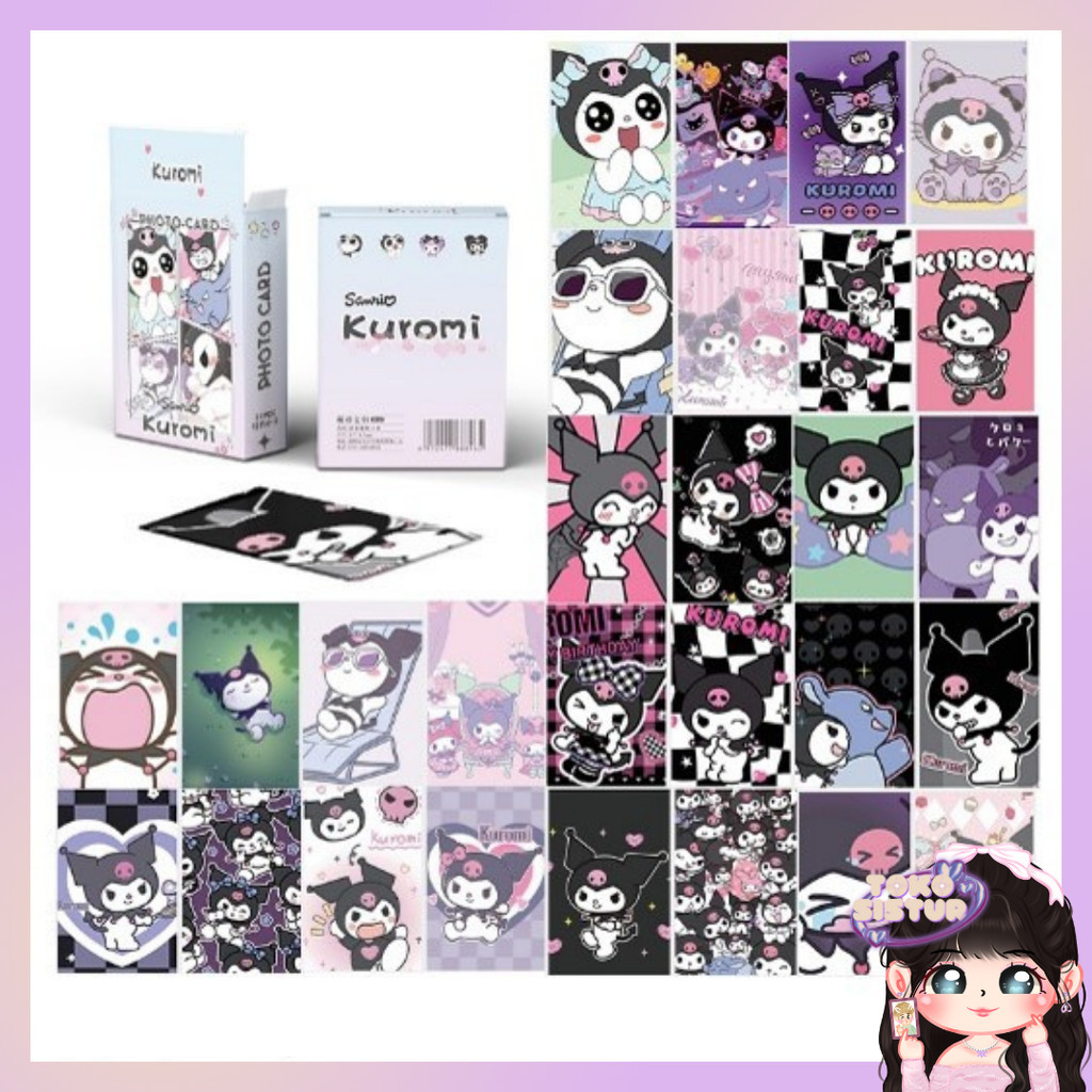 [TS] Kuromi HOLOGRAM PHOTOCARD LOMO CARD ANIME 2-sided Contents 50PCS ...