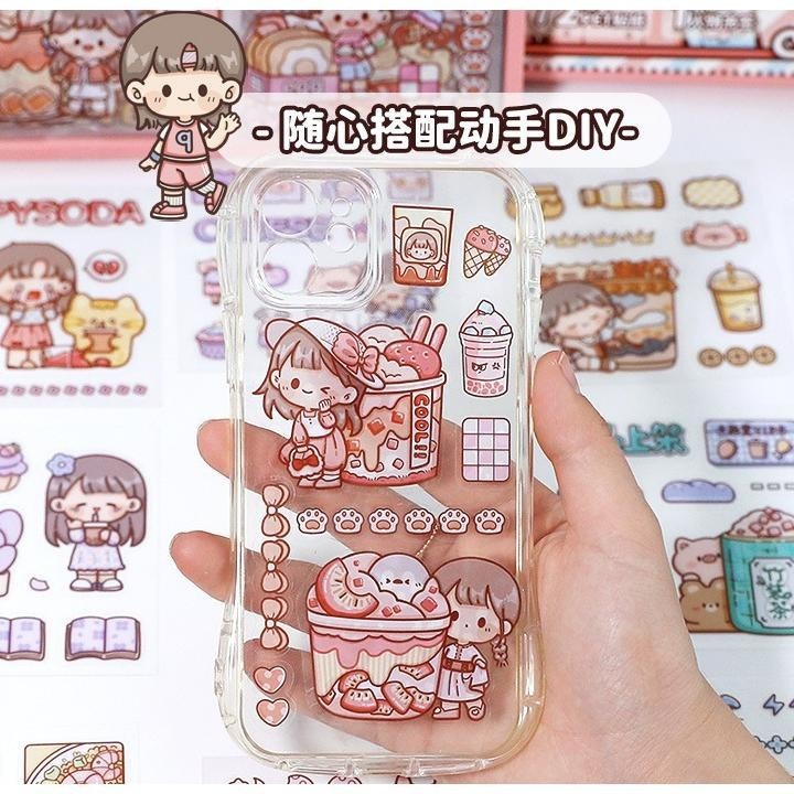 72 SHEETS DODO GIRL EDITION AESTHETIC BOX STICKER 1 BOX TLD80 GASS ...