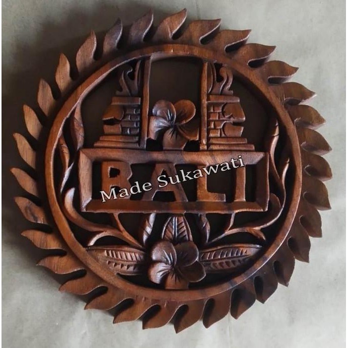 KAYU Wooden panil Crafts Wall Decorations Carved bali ZS01 | Shopee ...