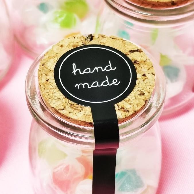 Handmade Label Sticker Thank Sticker TQ Cake Box Seal 10cm Contents ...