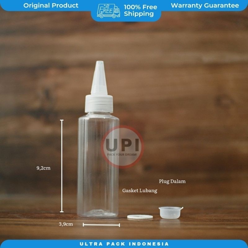 Leak-proof Refillable Ink Bottle Packaging - 100ML CLEAR RF PET BOTTLE ...