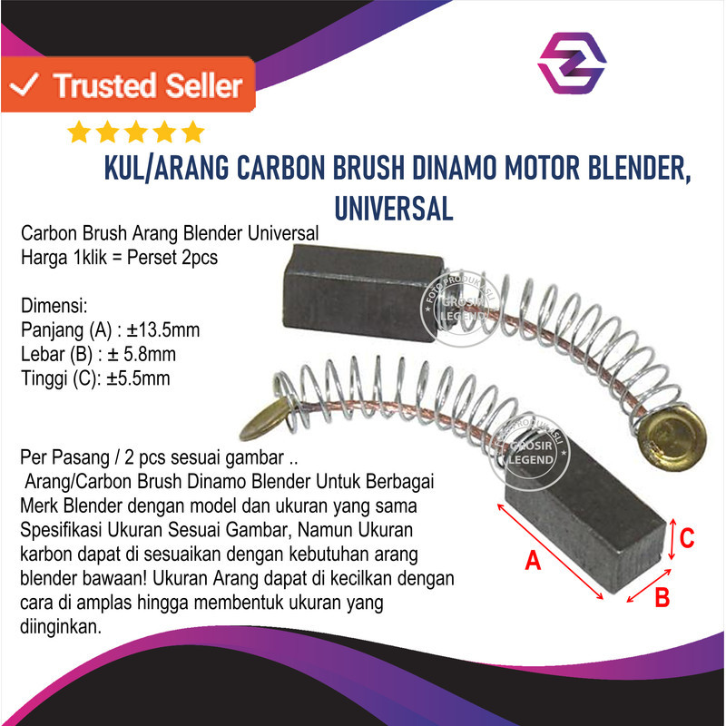 Charcoal Carbon Dynamo Blender Universal Carbon Brush Universal Grinder | Shopee Malaysia