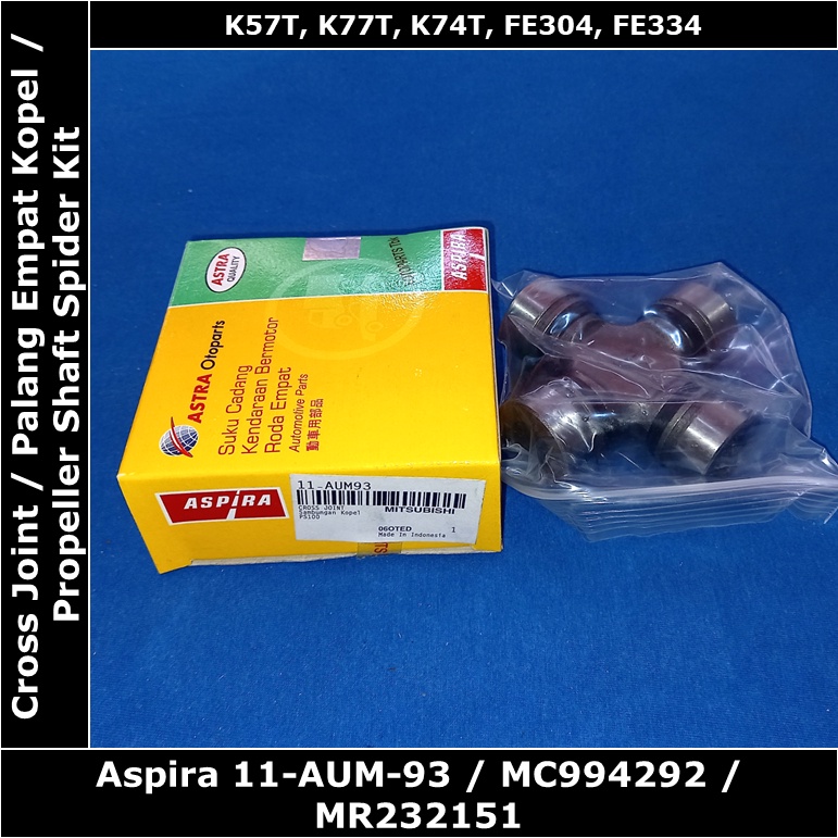 Cross Joint Coupling Mitsubishi Strada L200 2800 cc Double Cab K77 K77T Aspira GUM-93 11-AUM-93 ...