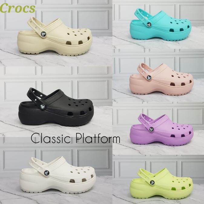 Crocs Classic Platform Clog Sandals for Women 6cm | Shopee Malaysia