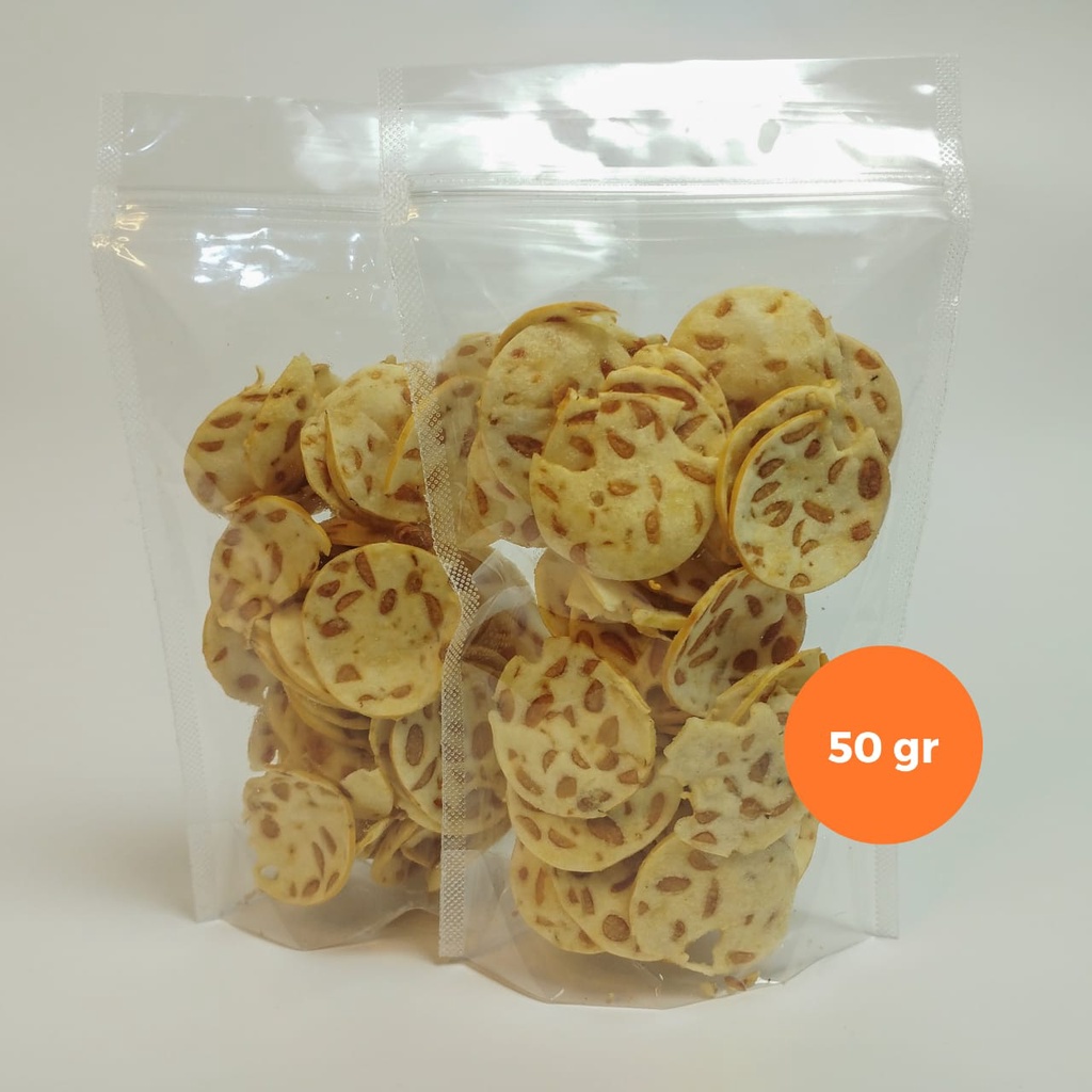 50 Grams Of Crispy Tapioca Tempe Chips, Original Salted Flavor | Shopee ...