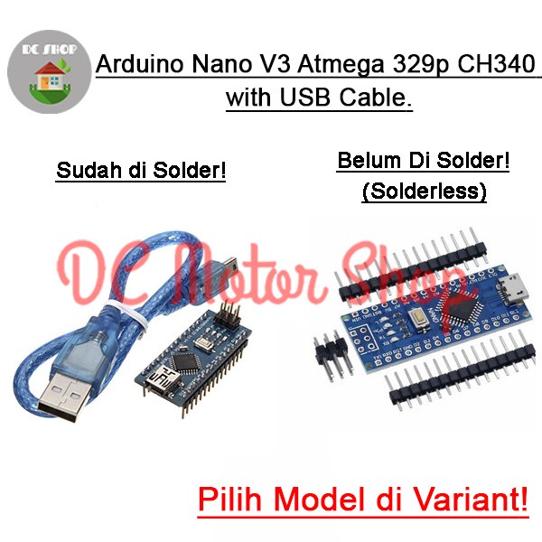 Arduino Nano V3 Ch340 Clone Atmega328p Weld Already Soldered Original