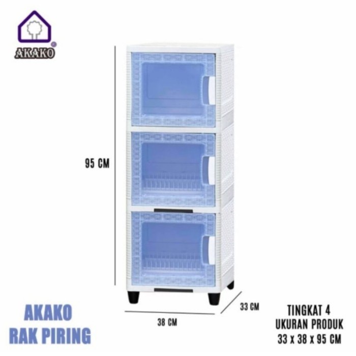 3-tier Plastic Dish Rack/3-Tier Plastic Dish Cabinet | Shopee Malaysia