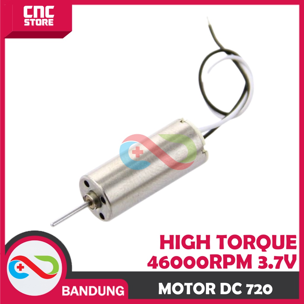 Micro SMALL DC MOTOR 720 46000RPM 3.7V HIGH TORQUE FOR DRONE | Shopee ...