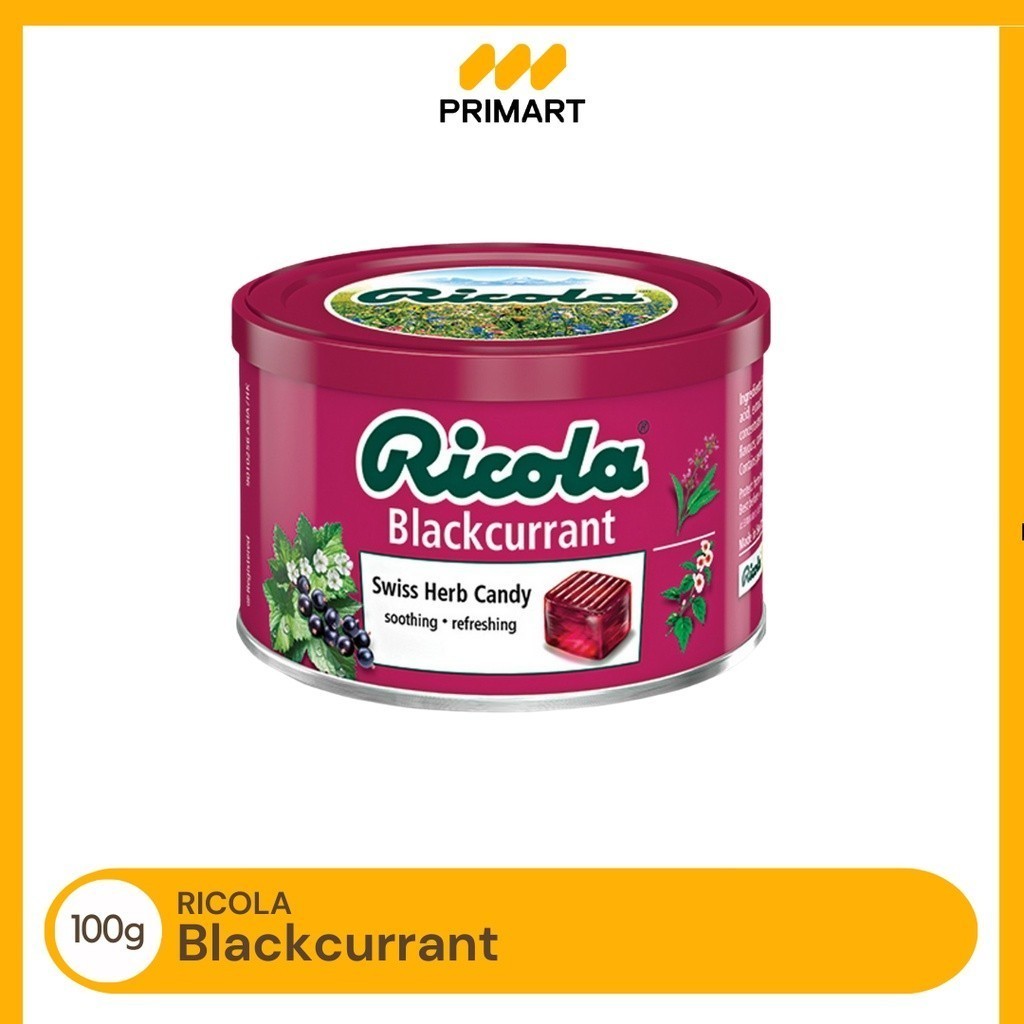 Ricola Blackcurrant Mint Drum Candy 100g | Shopee Malaysia