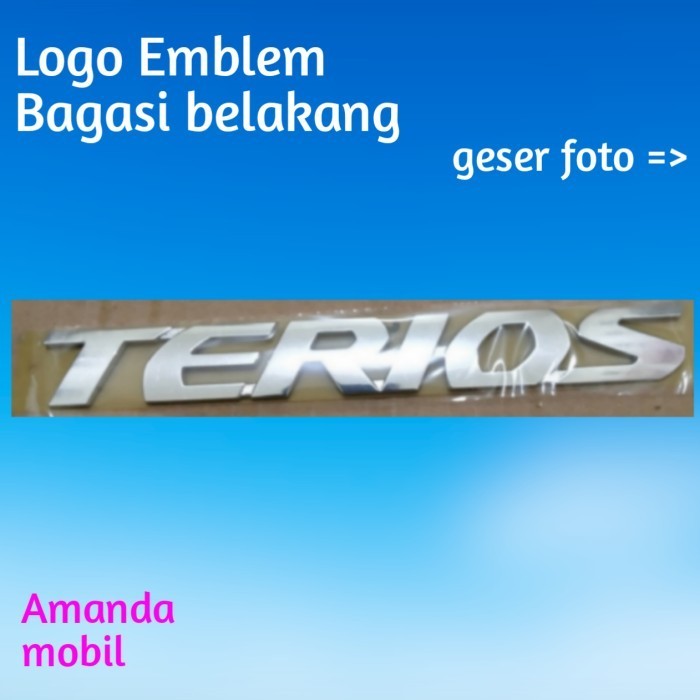 Daihatsu Terios Car Rear Trunk Emblem Logo Best Quality | Shopee Malaysia