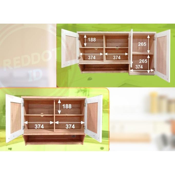 Minimalist Kitchen Set Top Aesthetic Hanging Cabinets And Shelves ...