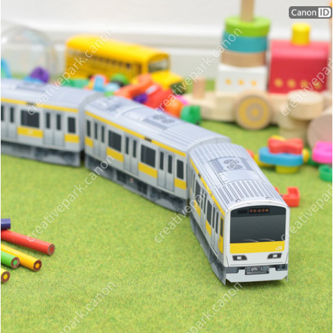 Train Series E233 Keihin-Ttohoku Line (Easy) papercraft Miniature ...