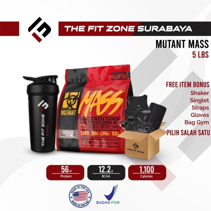 Mutant Mass 5 Lbs Weight Gainer Weight Gain | Shopee Malaysia