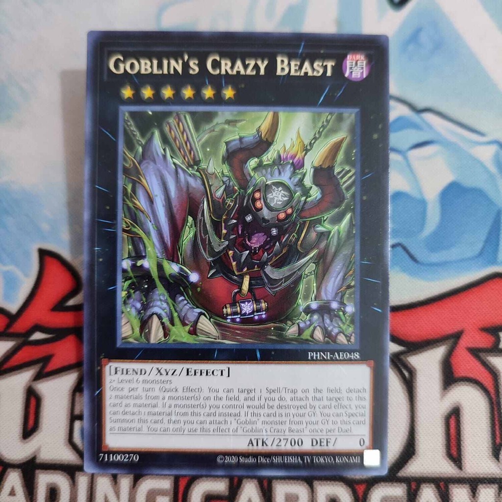 Yugioh AE goblin's crazy beast PHNI-AE048 R original | Shopee Malaysia
