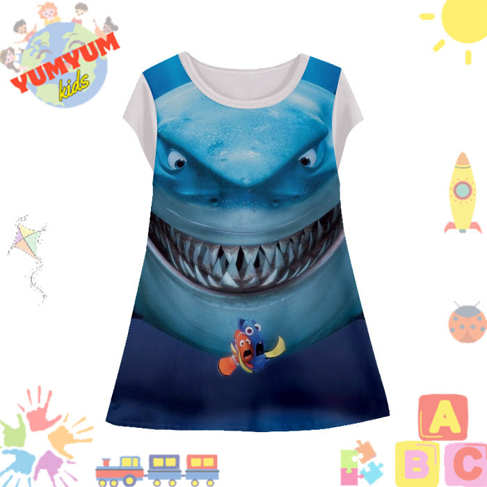 Finding Nemo Girls' Dress v1 Women's Tunic 3D Printed Nemo Fish Cartoon ...