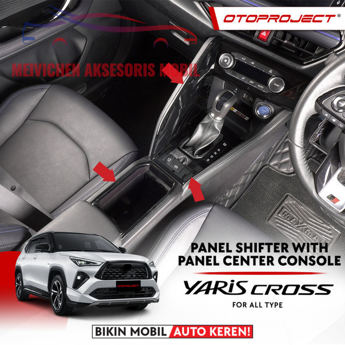 Otoproject - Shifter Panel + Center Console Panel for Yaris Cross 2023 Cars | Shopee Malaysia
