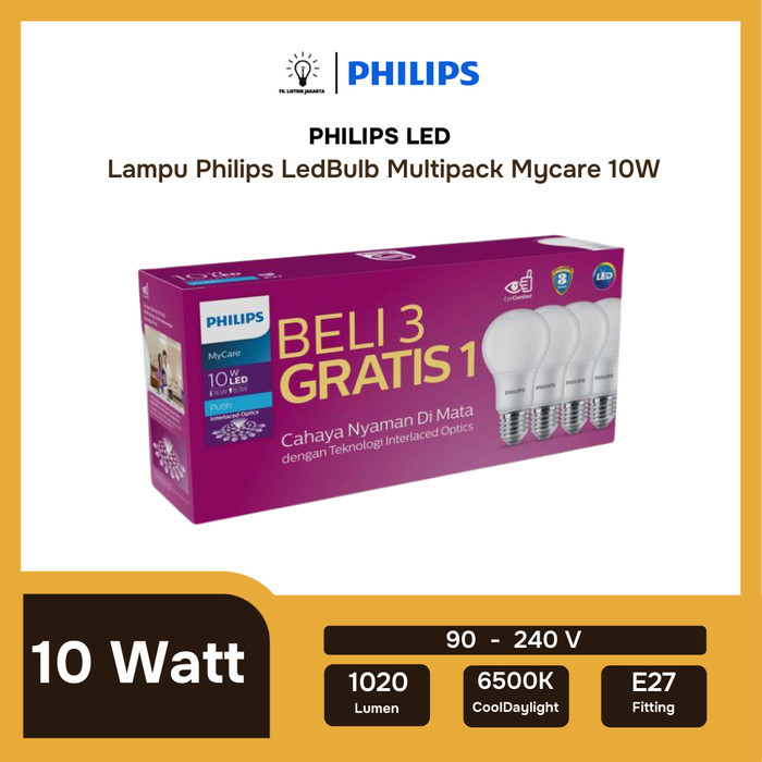 Philips LED Bulb 10W Pack Multipack light | Shopee Malaysia