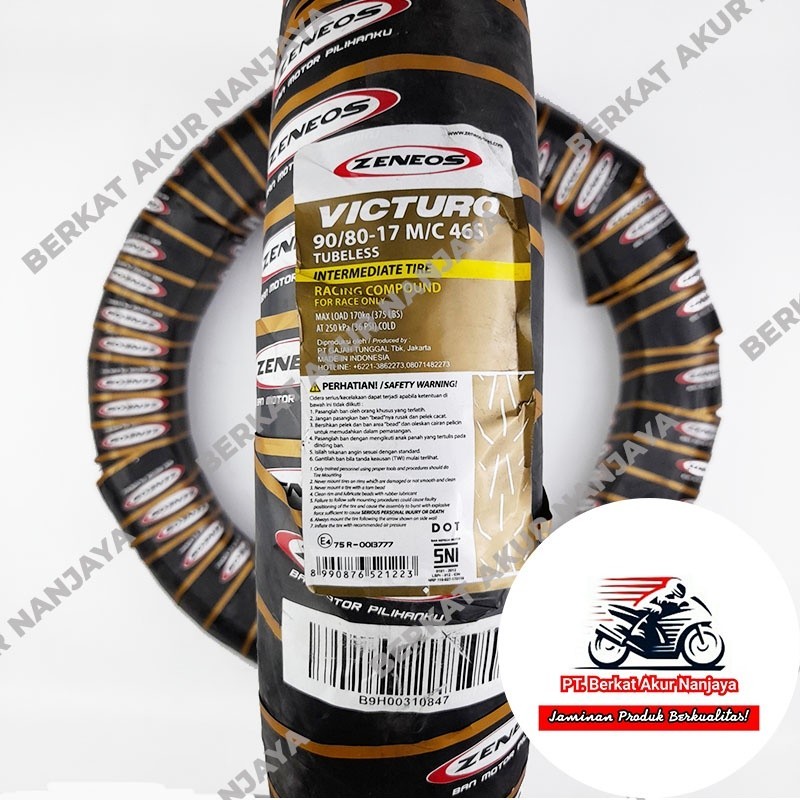 Zeneos victuro 90 80 17 racing tire racing compound racing tire ...