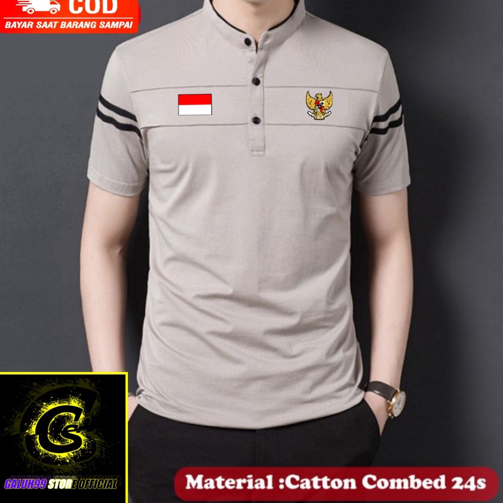 Ahky -68 shanghai polo Shirt garuda logo Latest Indonesian Flag ...