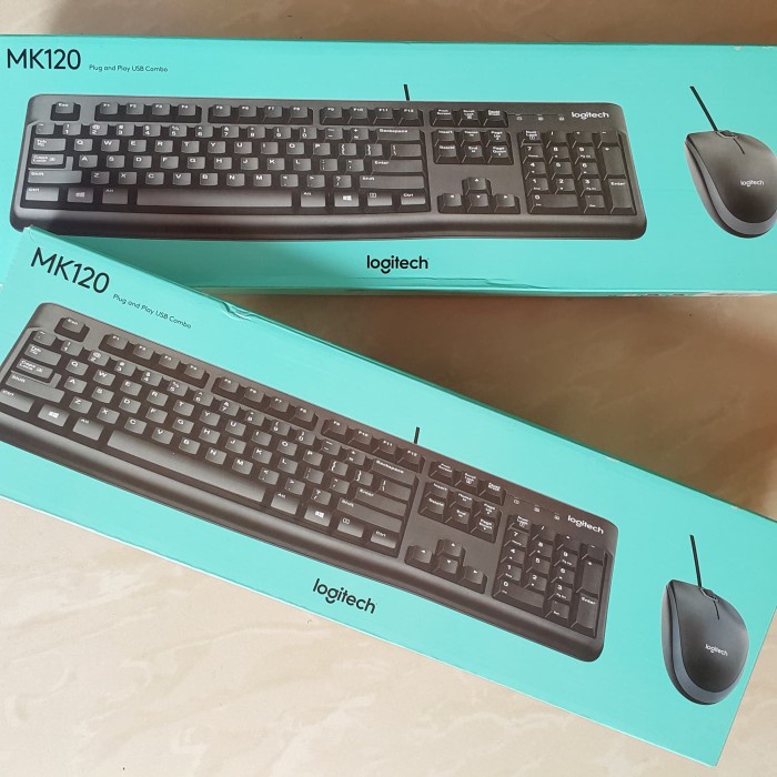 Logitech Mk120 Combo Keyboard Mouse Using Original Usb Cable Original Guarantee Shopee Malaysia