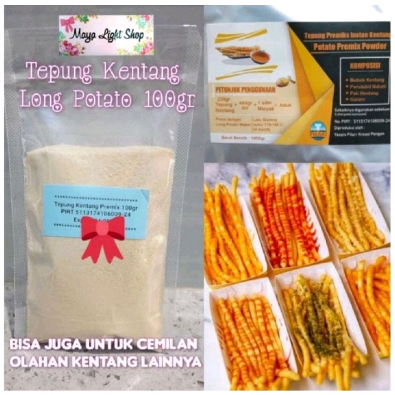 Potato flour long potato Contents 100gr original premium quality french ...