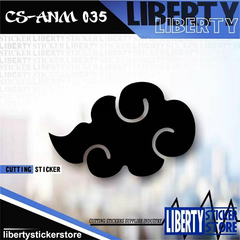 Akatsuki Cloud Cutting Sticker | Cutting Akatsuki Cloud Stickers ...