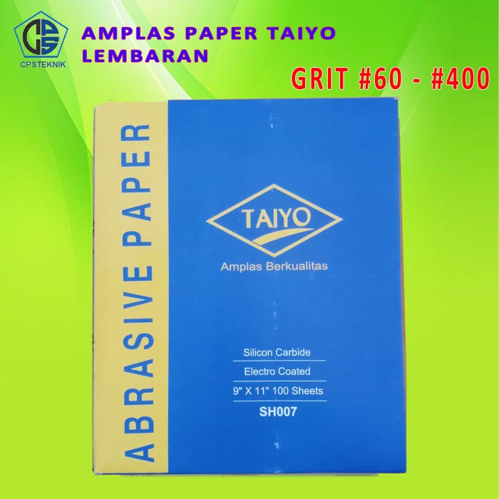 Duco Sandpaper Sheet TAIYO Sandpaper Grit Paper 60 - 400 Sheet Paper ...