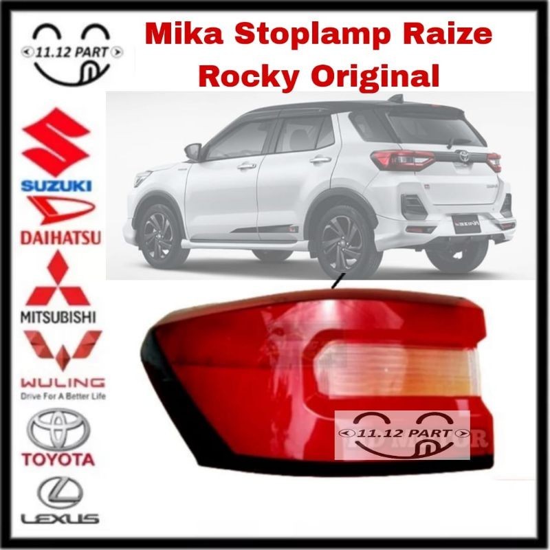 Original Rocky Raize Trunk Stop Lamp Glass Mica Rocky Raize rear light ...