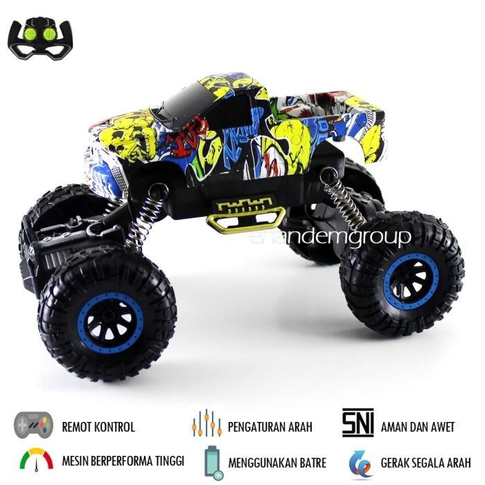 Rc SUPER CLIMBING OFFROAD Graffiti FAST Remote Control Car Toy | Shopee ...