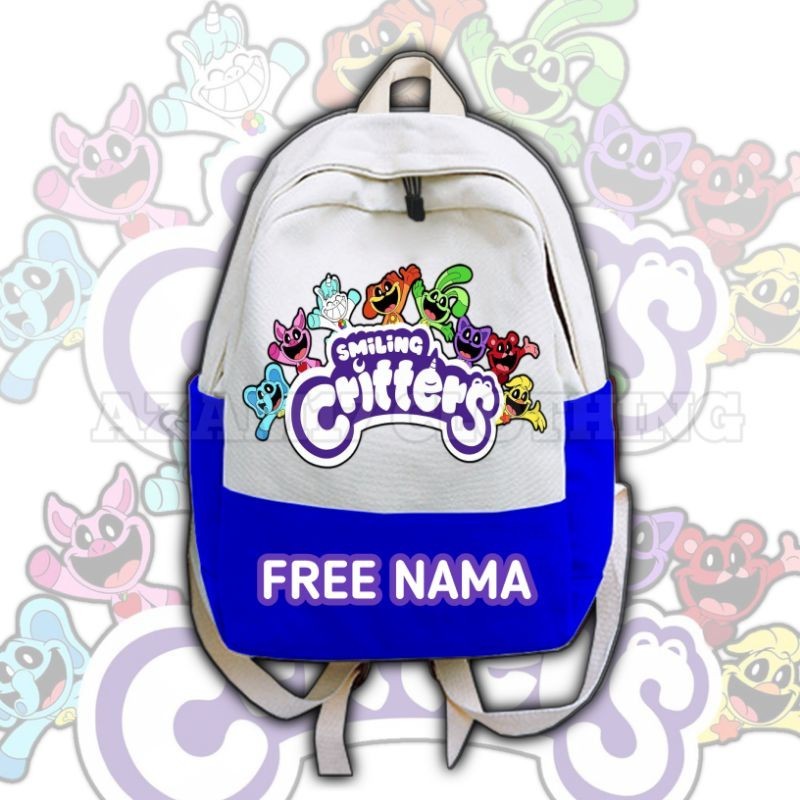 School Bag BACKPACK Kindergarten Elementary School SMILING CRITTERS ALL ...